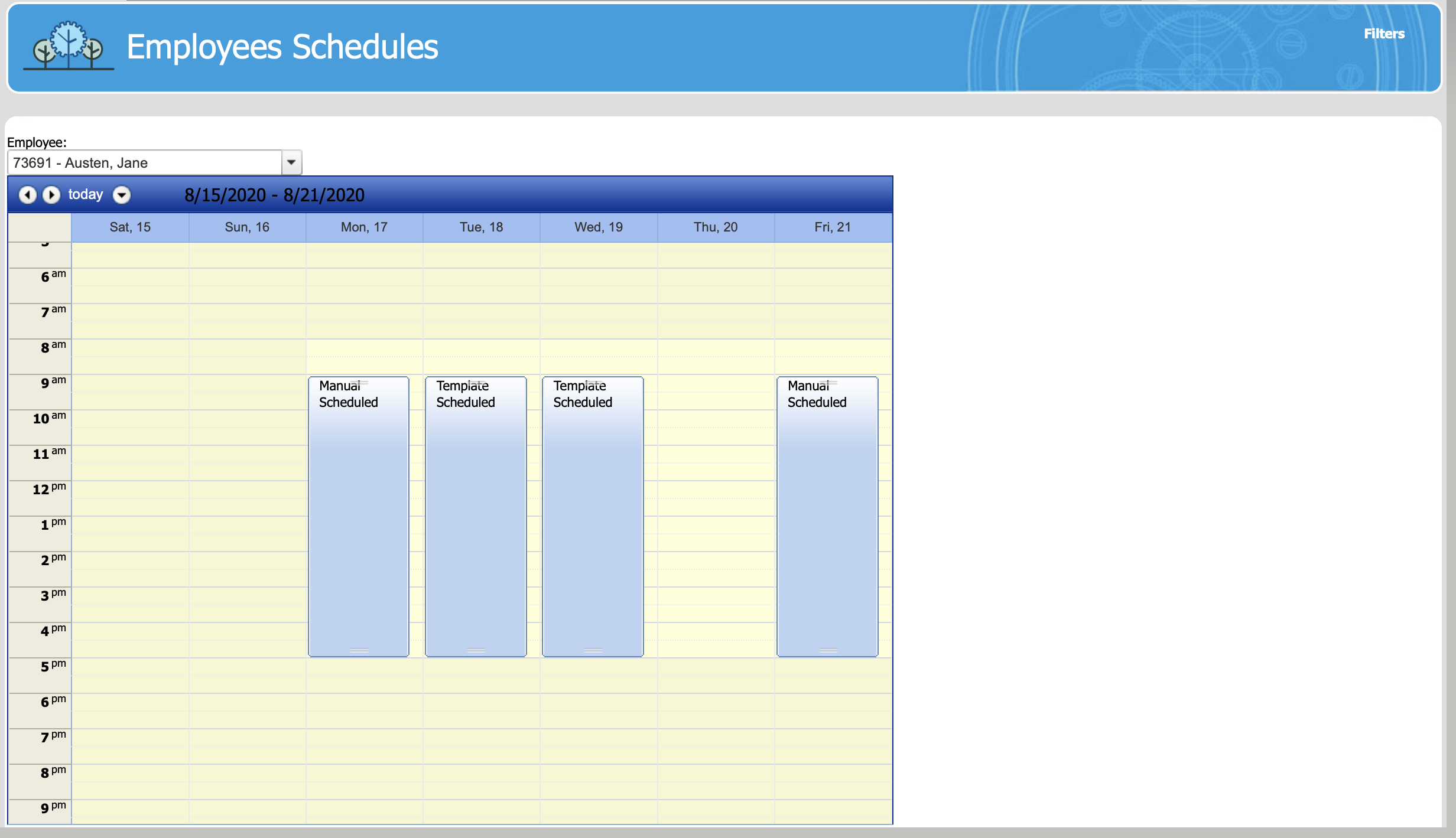 Employees Schedules | TreeRing Workforce Solutions